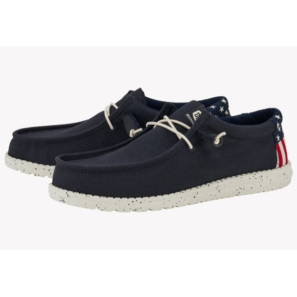 Hey Dude | Shoes | New Mens Hey Dude Wally Americana Navy | Poshmark